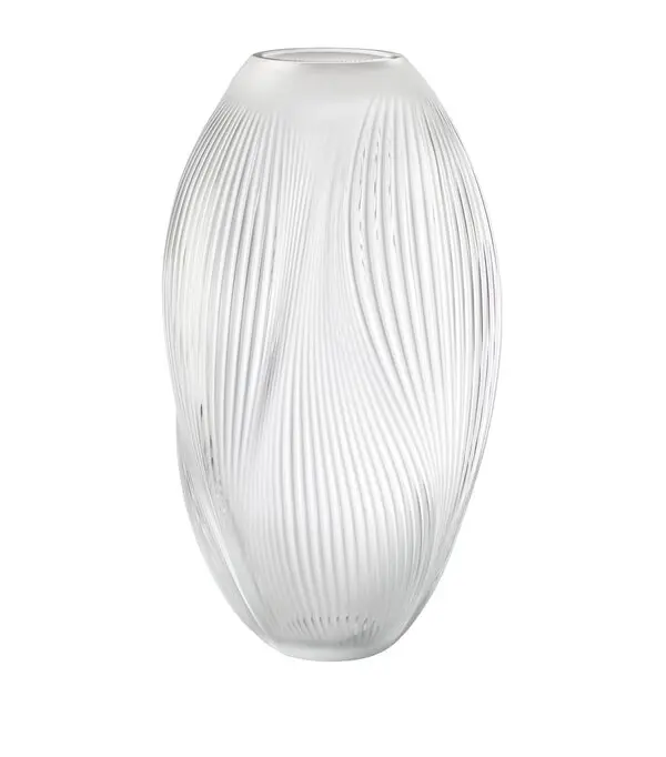 Lalique Extra Large Alizé Vase - Clear