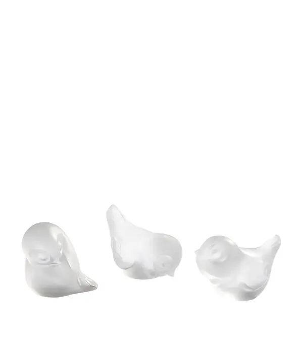 Lalique Piou-piou Wing Up Sculpture