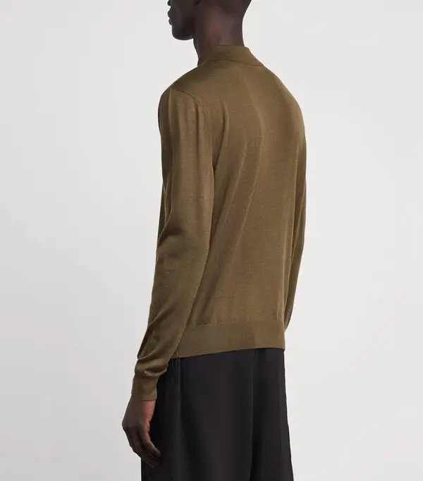 A.p.c. Merino Wool Polo Sweater