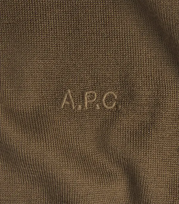 A.p.c. Merino Wool Polo Sweater