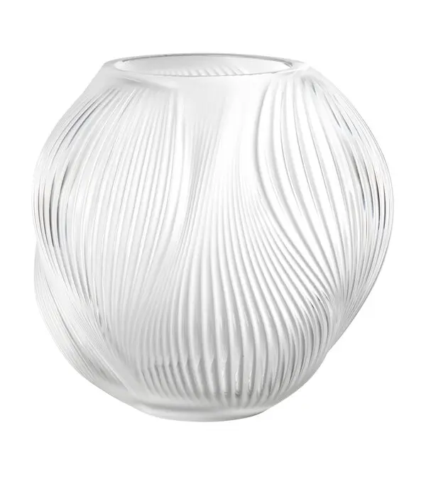 Lalique Small Crystal Alizé Vase - Clear