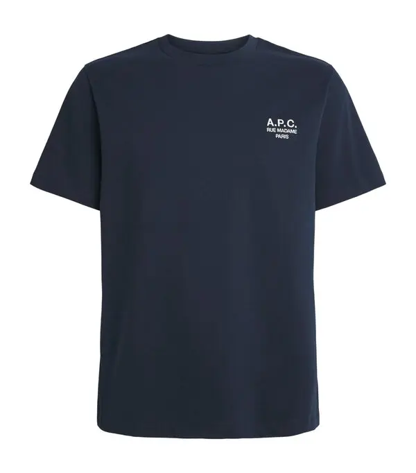 A.p.c. Cotton Logo T-shirt - Navy