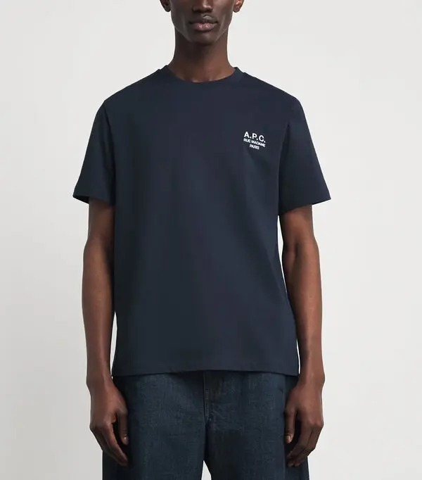 A.p.c. Cotton Logo T-shirt - Navy
