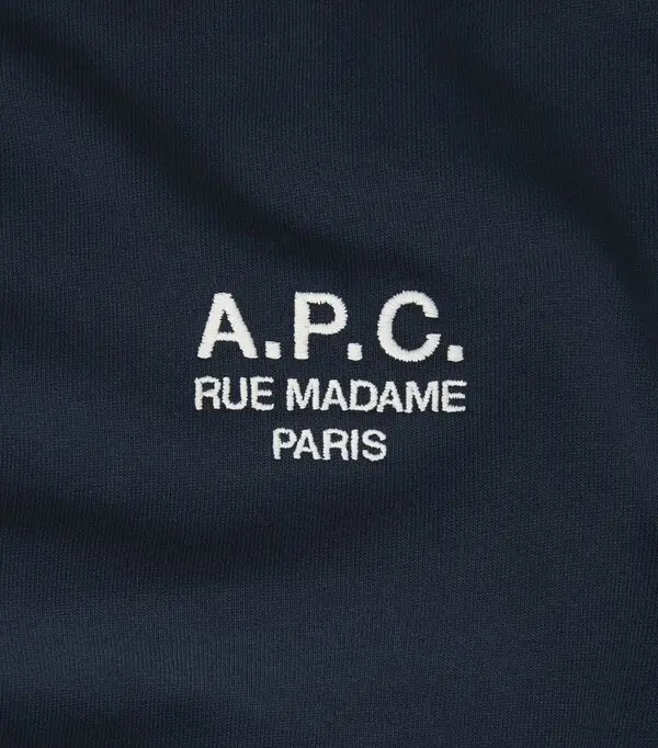 A.p.c. Cotton Logo T-shirt - Navy