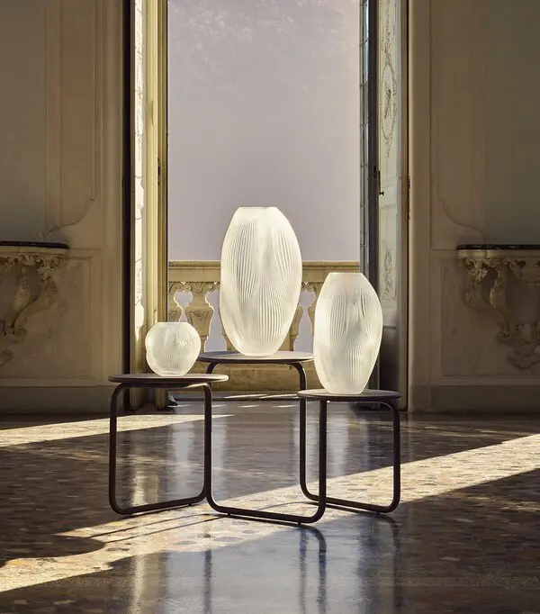 Lalique Small Crystal Alizé Vase
