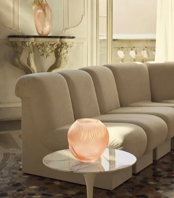 Lalique Small Crystal Alizé Vase