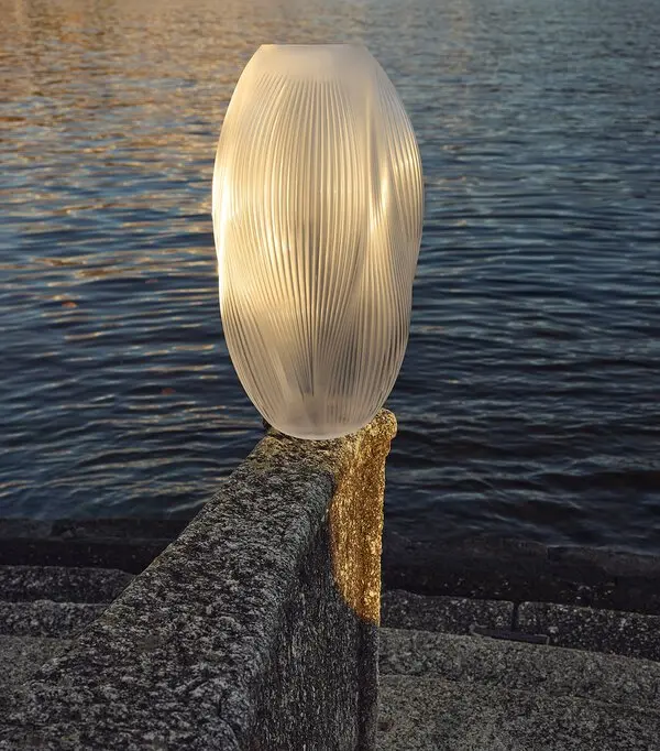 Lalique Crystal Alizé Vase
