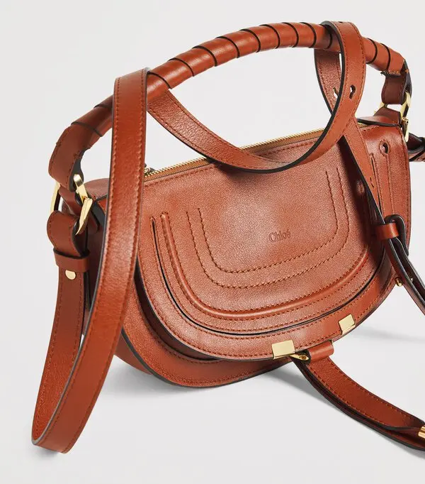 Chloé Mini Marcie Shoulder Bag - Brown