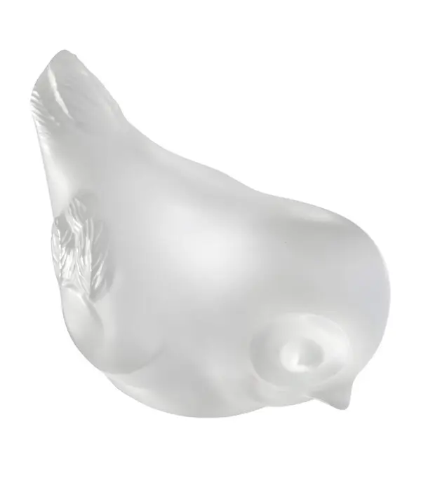 Lalique Piou-piou Head Down Sculpture - Clear