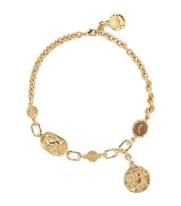 Chloé Medals Choker Necklace - Gold