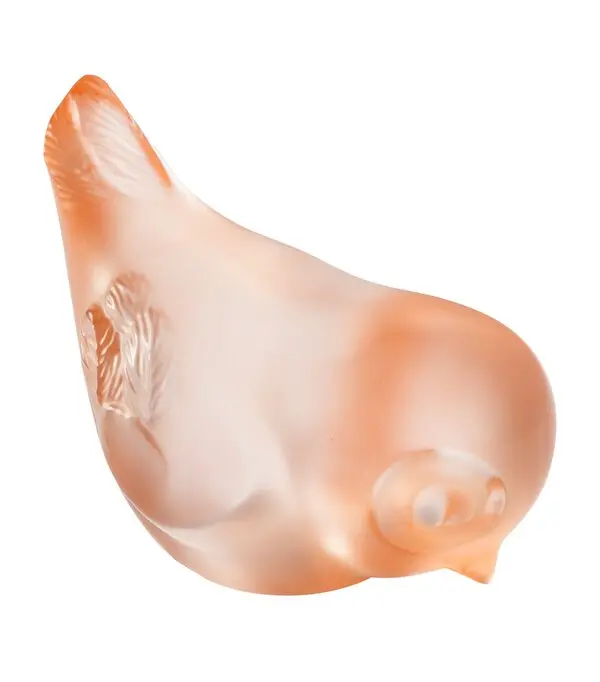 Lalique Piou-piou Head Down Sculpture - Clear
