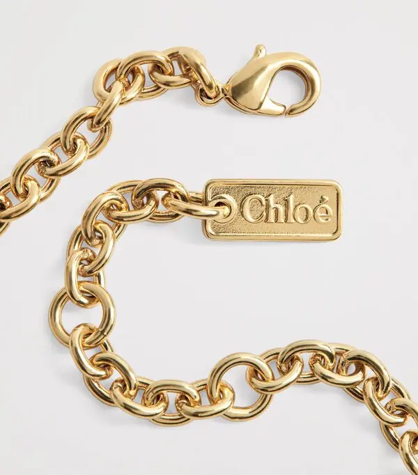 Chloé Script Necklace - Gold