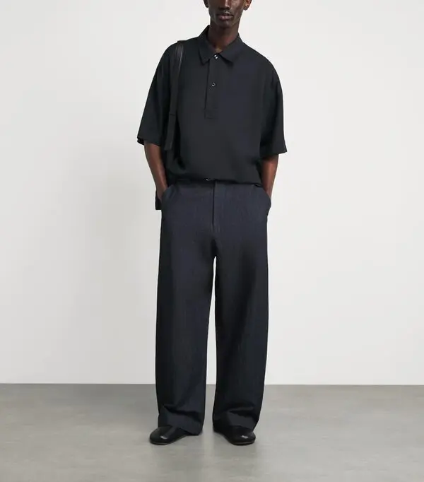 Studio Nicholson Cropped Polo Shirt