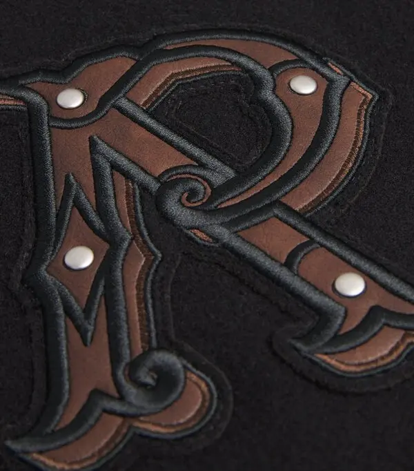 REPRESENT Wool-blend Bomber Jacket - Black