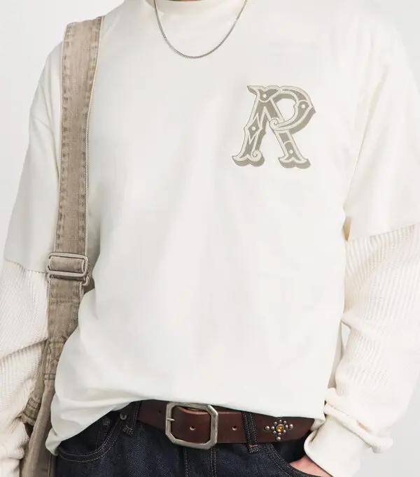 REPRESENT Cotton Western Logo T-shirt - White