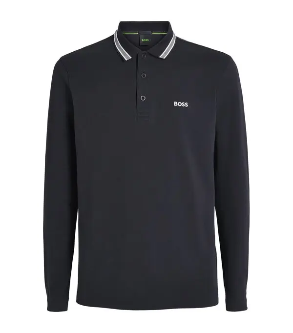 BOSS Cotton Piqué Polo Shirt - Blue