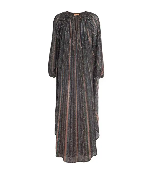 Missoni Sequin-embellished Stripe Maxi Dress - Brown