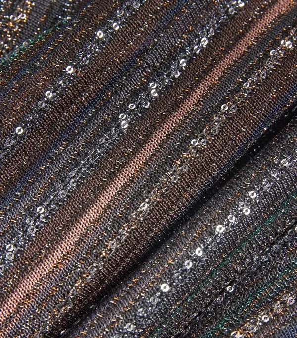 Missoni Sequin-embellished Stripe Maxi Dress - Brown