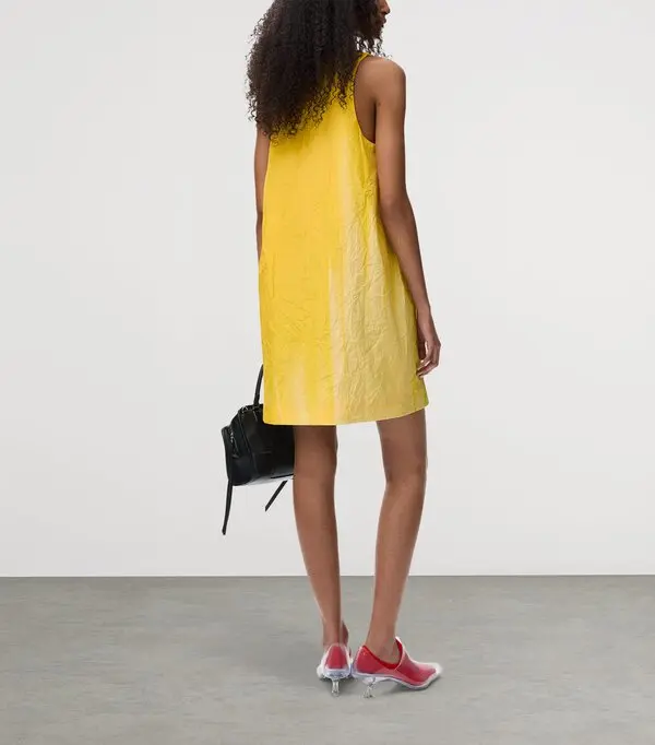 Loewe Cotton-blend Mini Dress - Yellow