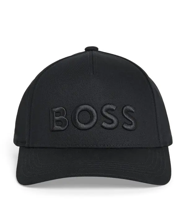 BOSS Cotton Twill Baseball Cap - Black