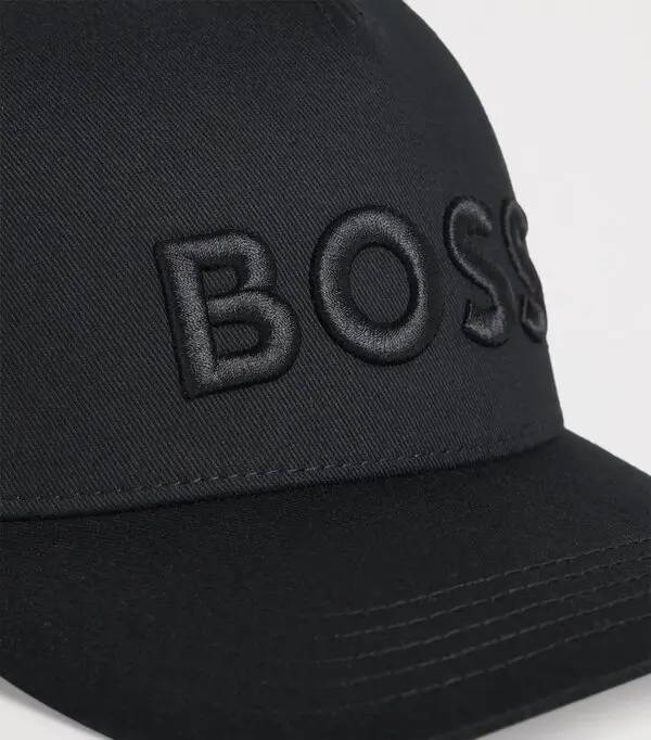 BOSS Cotton Twill Baseball Cap - Black