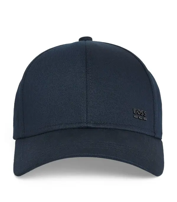 BOSS Cotton Logo Baseball Cap - Blue