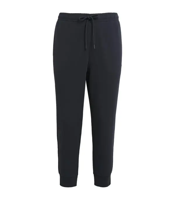 BOSS Stretch-cotton Cuffed Sweatpants - Blue