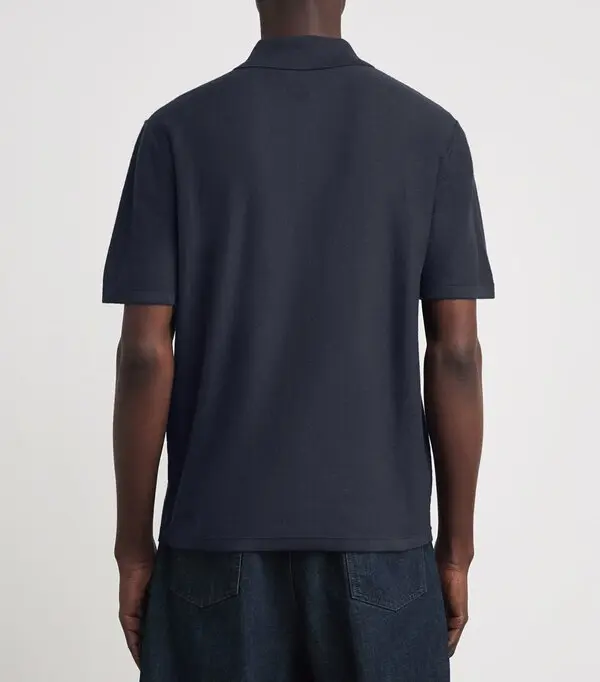 A.p.c. Cotton-cashmere Eliot Polo Shirt