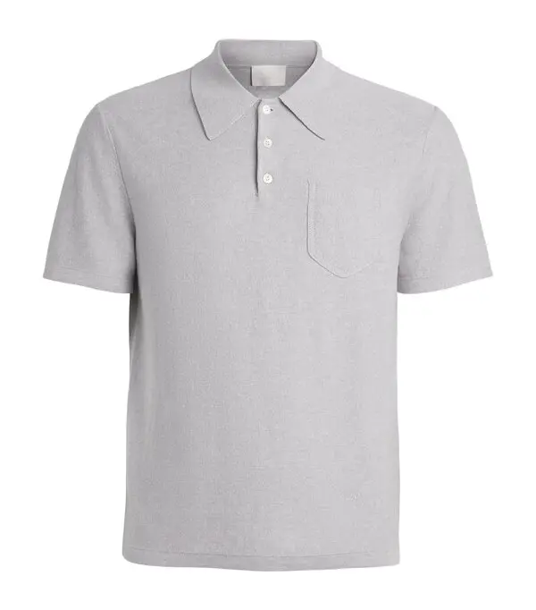 A.p.c. Cotton-cashmere Eliot Polo Shirt