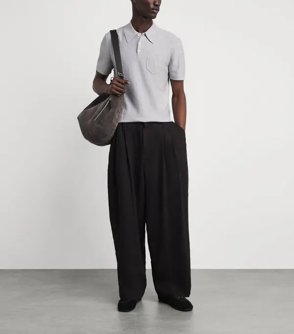 A.p.c. Cotton-cashmere Eliot Polo Shirt