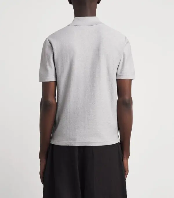 A.p.c. Cotton-cashmere Eliot Polo Shirt