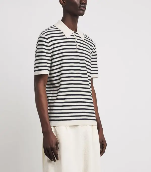 A.p.c. Cotton-cashmere Eliot Polo Shirt