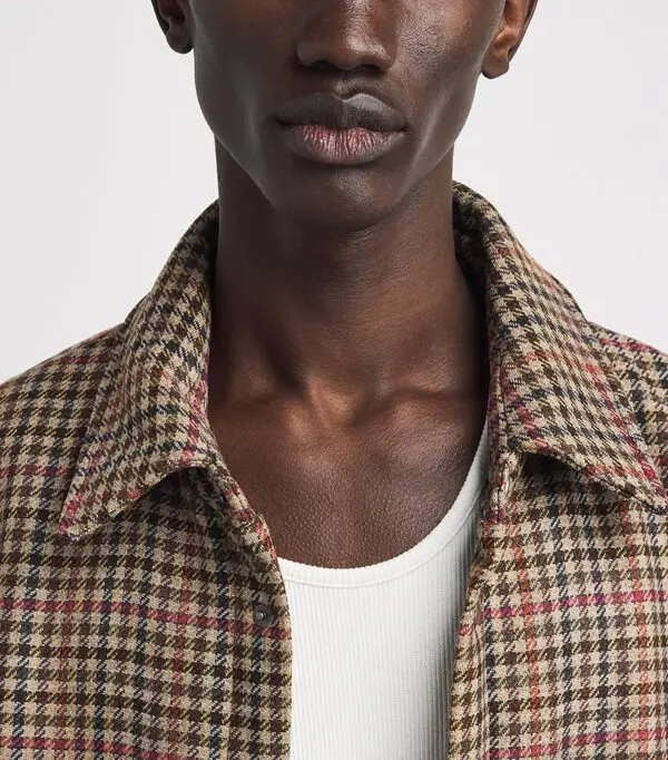 A.p.c. Wool-blend Check Overshirt