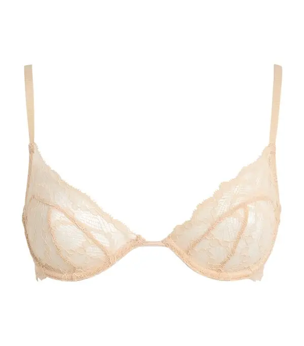 Kiki De Montparnasse Lace Mon Cheri Demi Bra - Pink