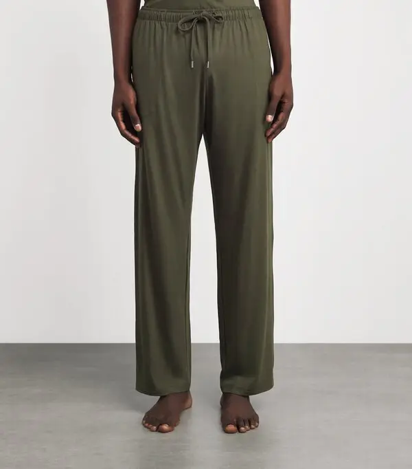 Derek Rose Modal Basel Lounge Trousers - Green