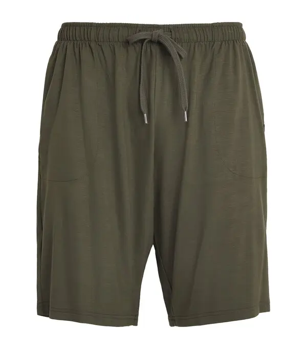 Derek Rose Basel Drawstring Shorts - Green