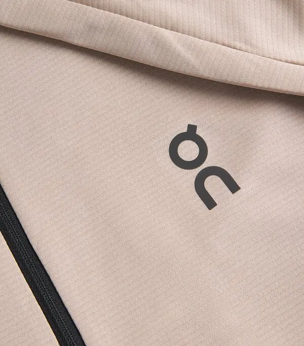 On Climate Zip-up Long Sleeve Top - Beige