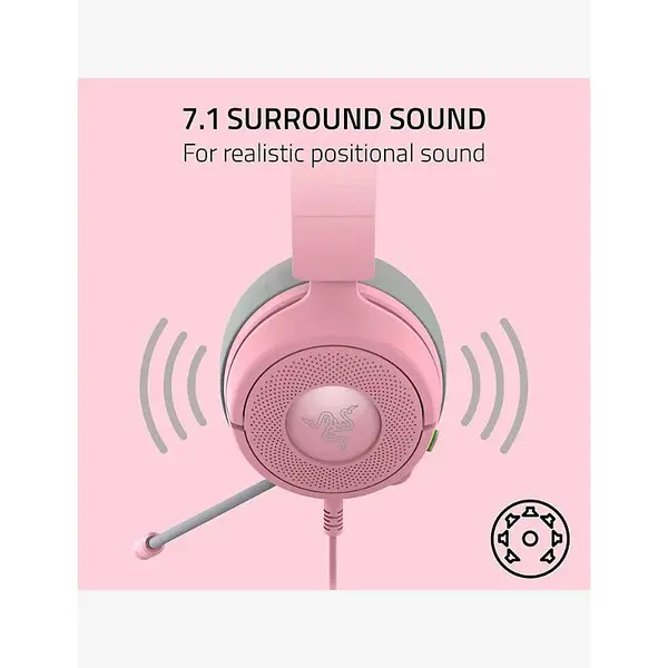 RAZER Kraken Kitty V3 X Quartz Headset