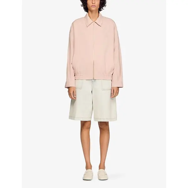 Sandro Collared Relaxed-fit Jacket