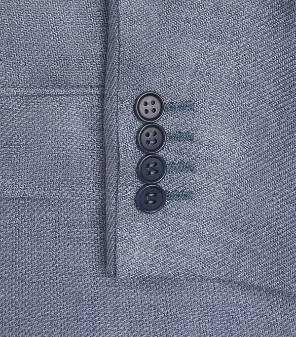 Canali Wool-blend Blazer - Blue