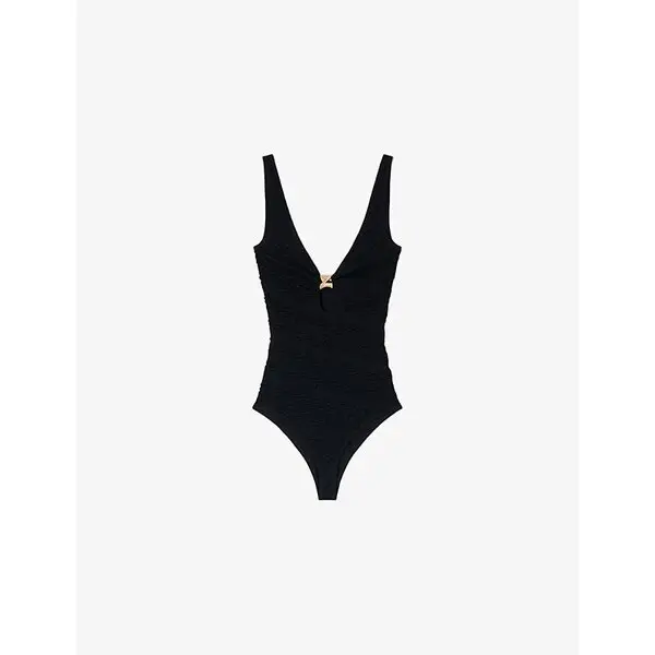 Sandro Hardware-embellished V-neck Body