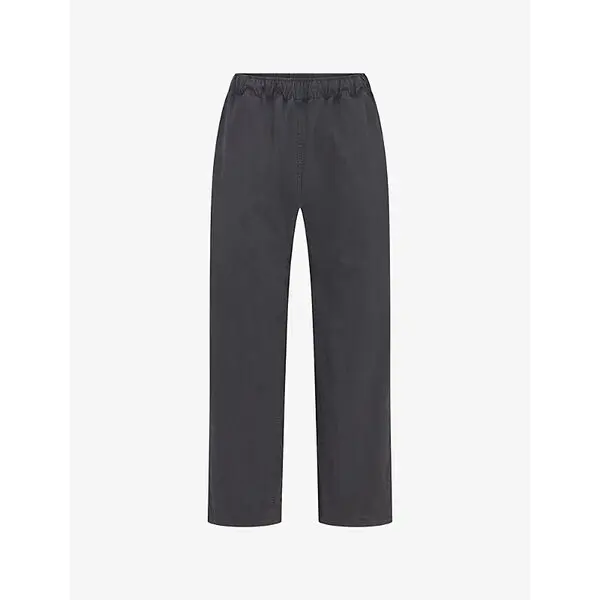 SKIMS Straight-leg Cotton-blend Trousers - Ash