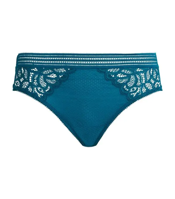 Wacoal Lace-trim Raffine Briefs - Blue