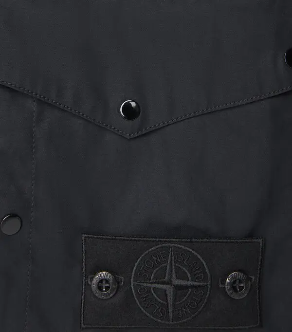 Stone Island Cotton-canvas All-weather Ghost Shorts - Black