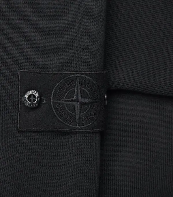 Stone Island Cotton Compass Sweater - Black