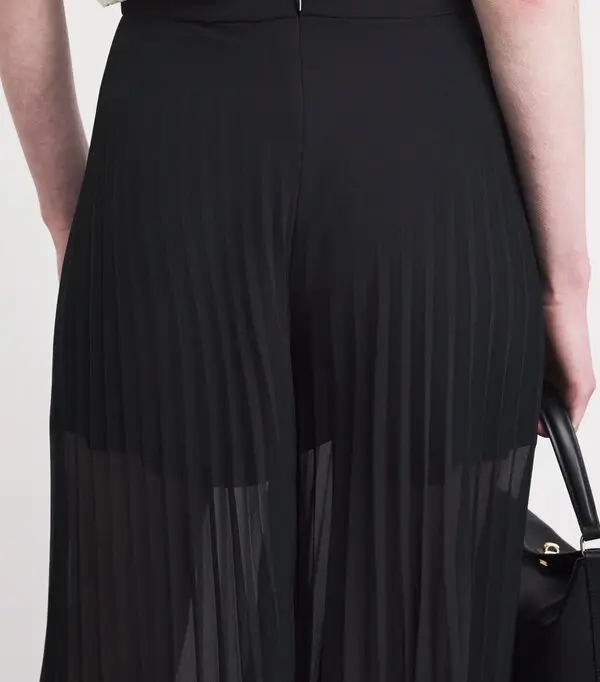Sandro Organza Pleated Trousers