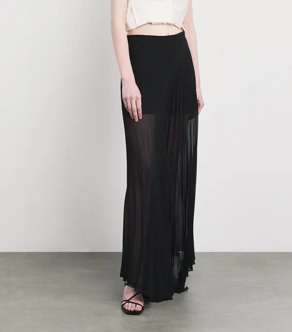 Sandro Organza Pleated Trousers