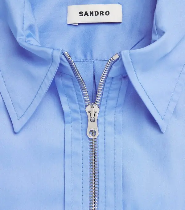 Sandro Cotton Zipped Shirt