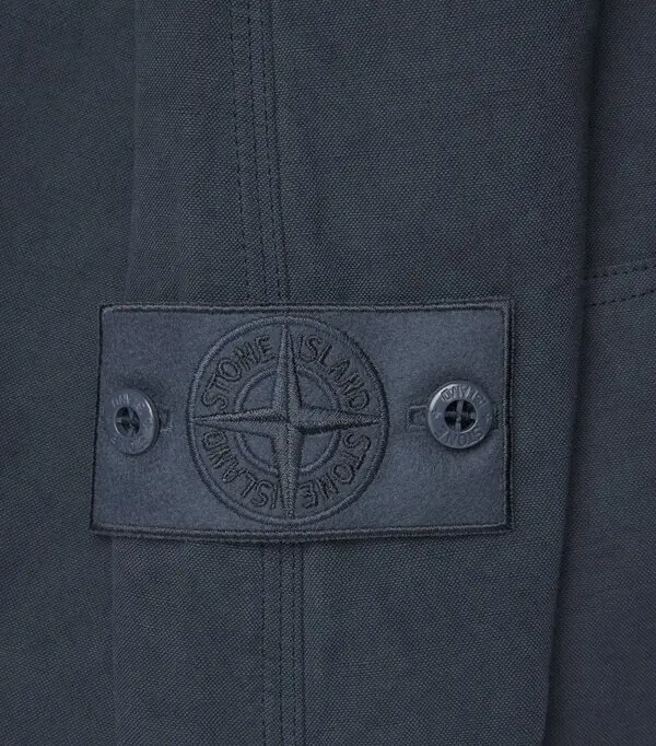 Stone Island Cotton-linen Ghost Fatigue Trousers - Blue