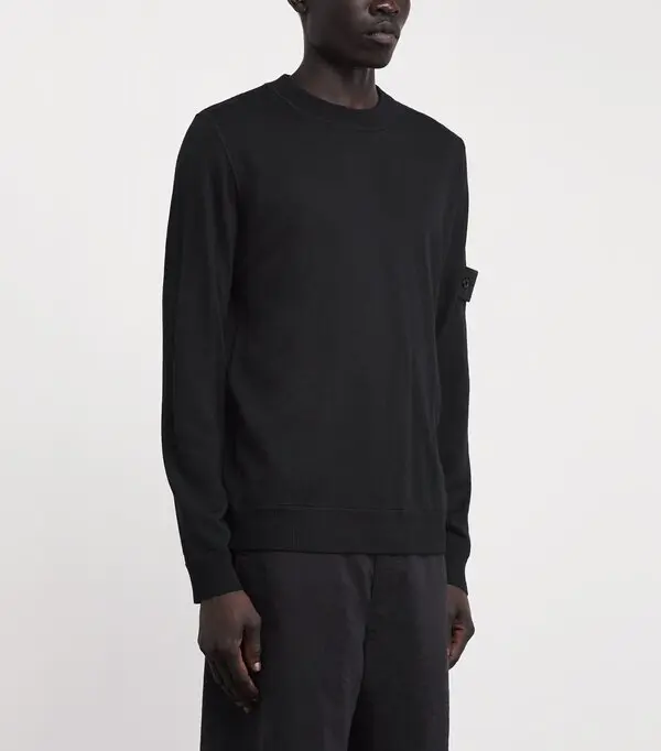 Stone Island Virgin Wool Ghost Sweater - Black